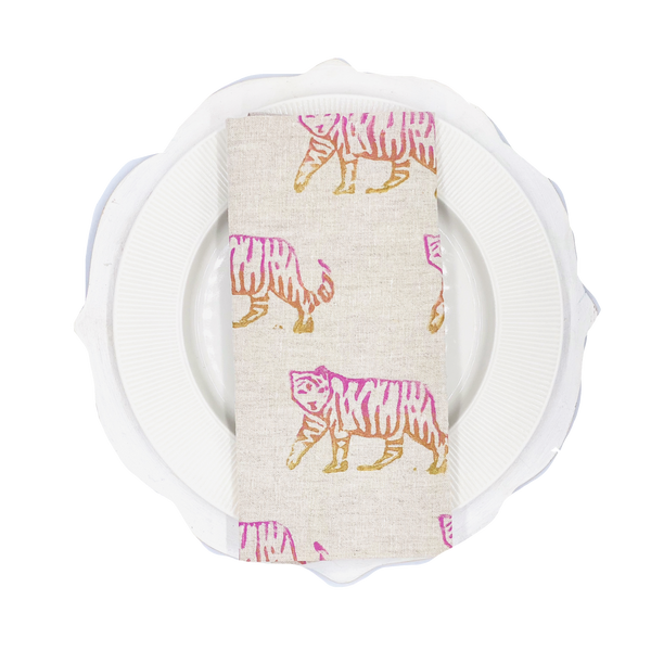 EASY TIGER - set of 4 Tiger Napkins in 6 Color-Ways – Tulusa